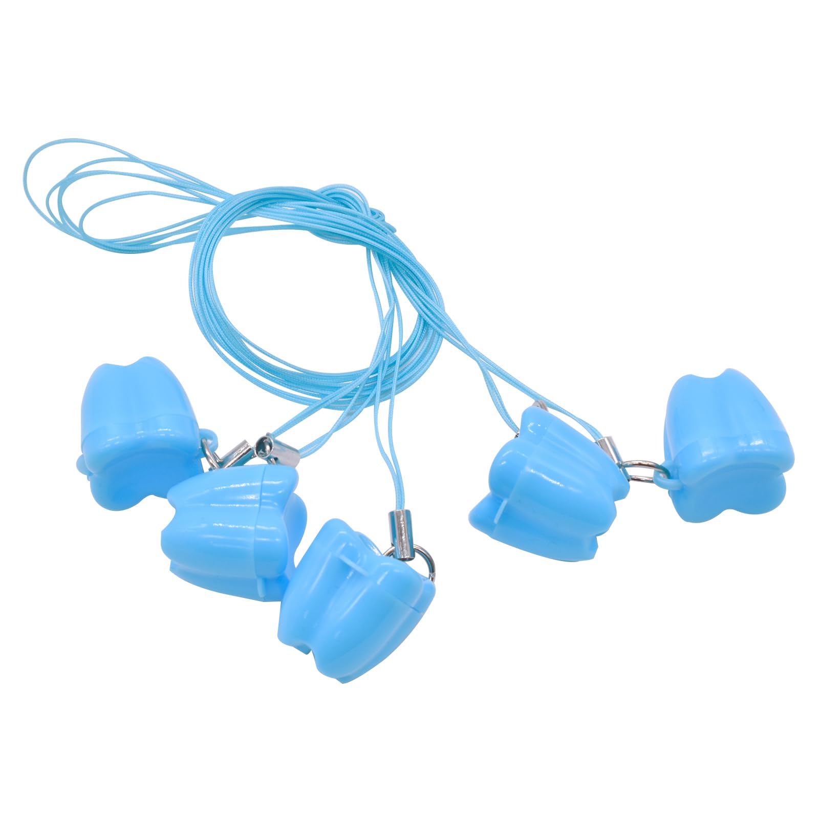 Angzhili Plastic Tooth Saver Necklaces Baby Tooth Boxes for Lost Teeth School Tooth Box for Kids (10pcs, Blue)