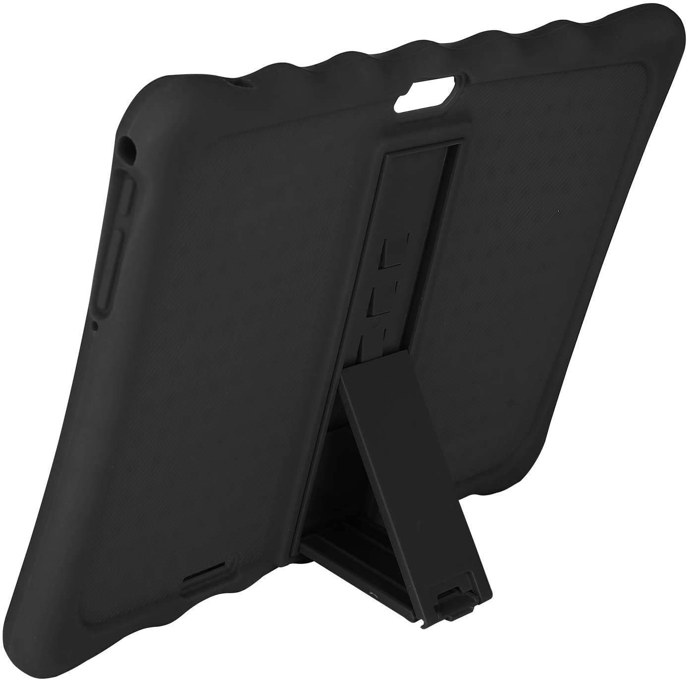 FEONAL Tablet Silicone Case for 10 inch, Adjustable Stand Case Cover Compatible with Dragon Touch, Lectrus 10.1, Hoozo 10, CHENEN P1 P2, Manjee 10, FLYINGTECH 10, Winsing 10, WECOOL 10.1 (Black)
