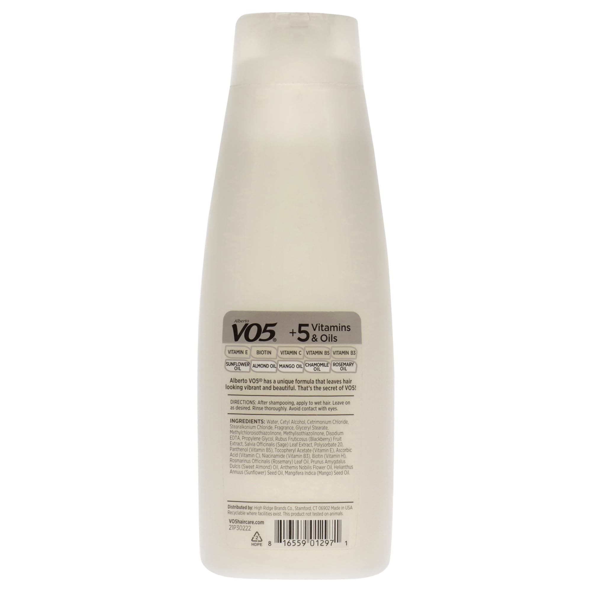 Alberto VO5, Therapy Revitalizing Conditioner for Unisex Ounce, Blackberry & Sage Tea, 12.5 Fl Oz
