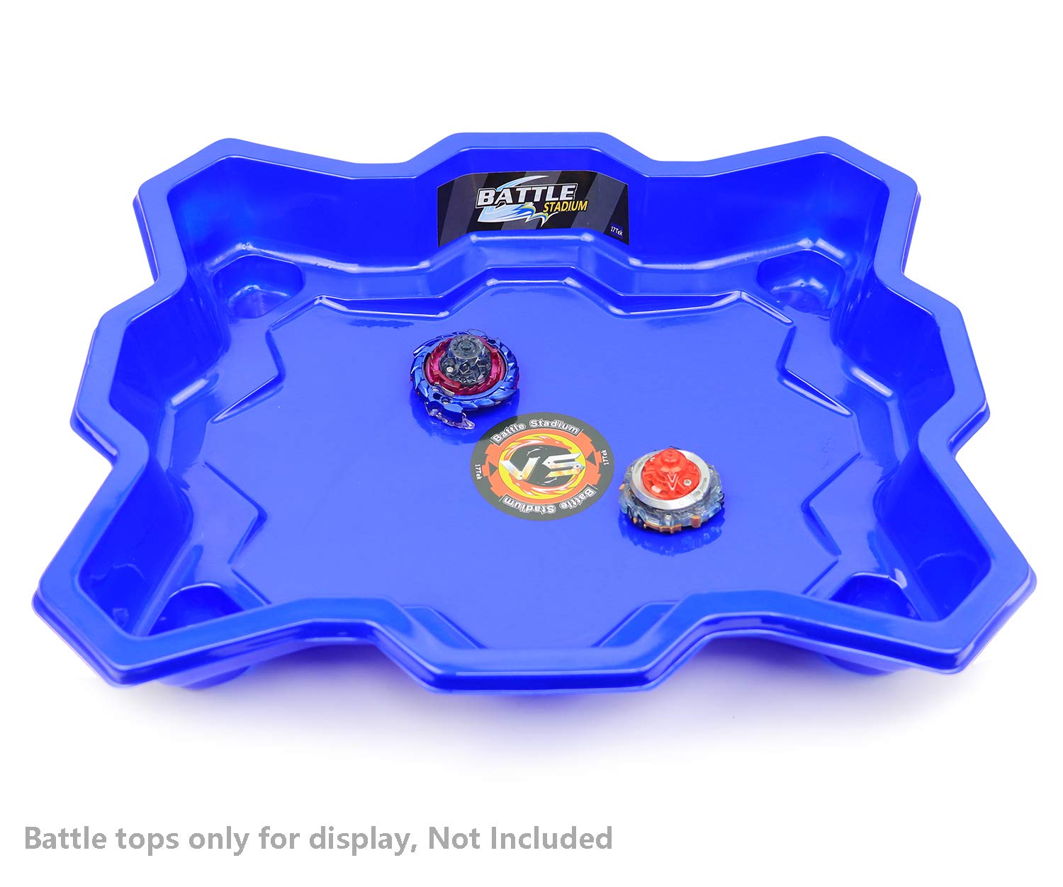 17Tek Bey Stadium Battle Arena Training Ground for Beyblade Battling Game (Blue)