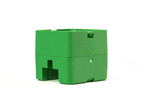 Dock N Stow Trailer Jack Block, RV Tongue Stand Stores on Frame, Fits Most Jack, Post, Foot, or Wheel, for Camper, Pop Up, Boat, or Travel Trailer, Green GEN1