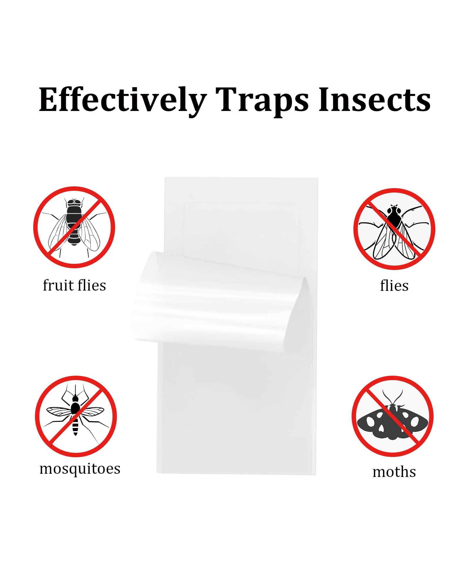 40 Pcs Refills Glue Cards for Dynatrap DT3009 DT3019 DT3039 and Gardner Flyweb, 230093 Replacement Glue Boards Sticky Pads for Indoor Plug-in Insect Mosquito Trap