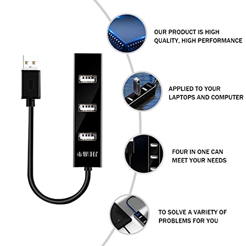 OSALADI USB Hub USB Hub USB Hub USB Hub USB Hub USB Cable High Speeds 4 Port USB 2. 0 Multi HUB Splitter Expansion Cable Adapter USB A Hub USB Cable USB Cable USB Cable USB Cable USB Cable