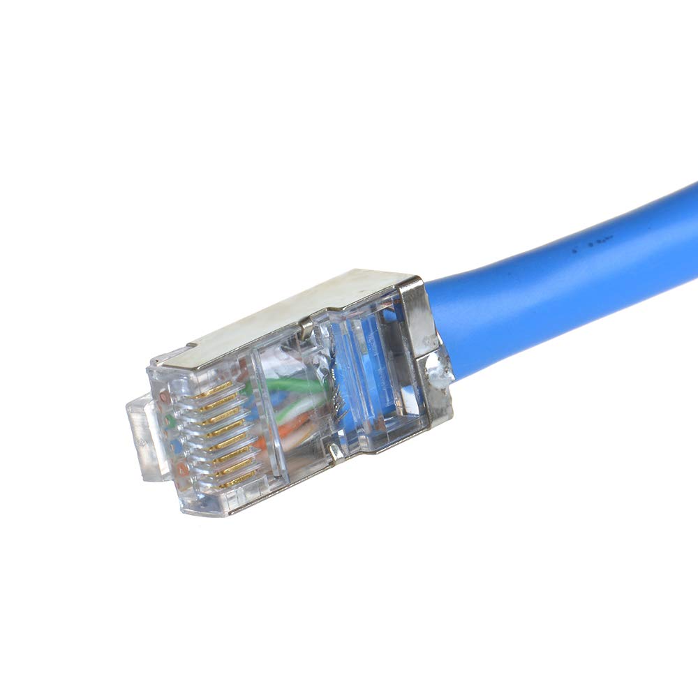 ANMBEST 2PCS M20 RJ45 Waterproof Cat5/5e/6 8P8C Connector IP67 Ethernet LAN Cable Connector Double Head with Shield Cat6 Network Cable Outdoor LAN Coupler Adapter Male to Female