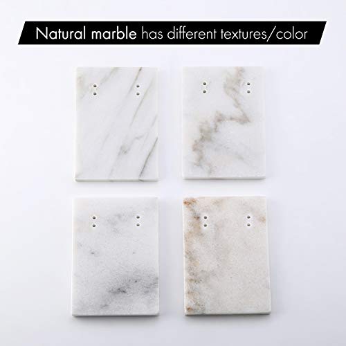 KES Hand Towel Holder Stand for Bathroom Countertop Double-L Hand Towel Rack with Marble Base for Bathroom Vanity Freestanding SUS 304 Stainless Steel Brushed Finish, BTH220B-2