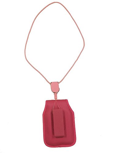 Around The Neck Hanging Lanyard Magnetic Top Pink Case fits Alcatel GO Flip (Does NOT FIT GO FLIP 4)