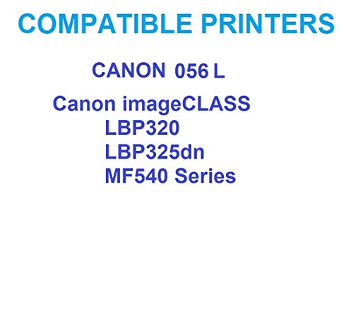 Compatible (with CHIP) HIGH Capacity (10,000K) Toner Cartridge Replacement for Canon 056L for Canon imageCLASS LBP320, LBP325dn, MF540 (Black,1-Pack)