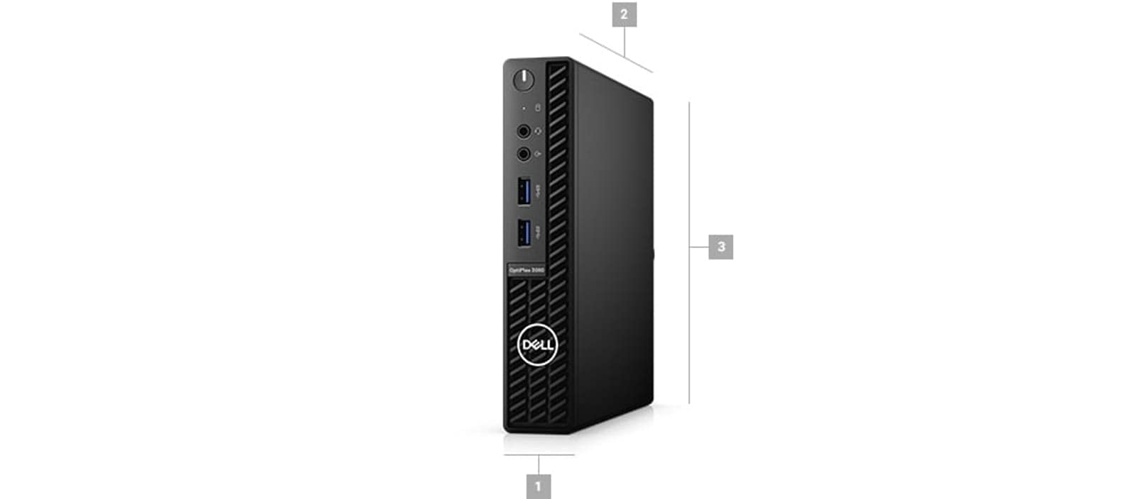 Dell OptiPlex 3080 Desktop Micro - Intel Core i5 10th Gen - i5-10500T - Six Core 3.8Ghz - 256GB SSD - 16GB RAM - Windows 10 Pro (Renewed)