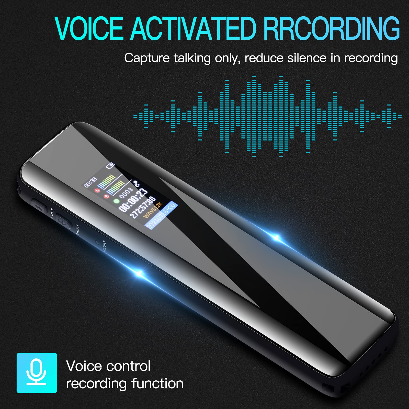 5-Star Compatible Inkjet Cartridge 64GB Professional Digital Voice Recorderr