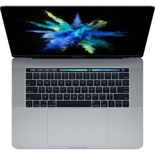 Apple MacBook Pro with Touch Bar (Mid 2017), 15.4", Intel Core i7-7700HQ Quad-Core 2.8GHz, 256GB, 16GB DDR3, 802.11ac, Bluetooth, macOS 10.12.5 Sierra, Space Gray (Renewed)