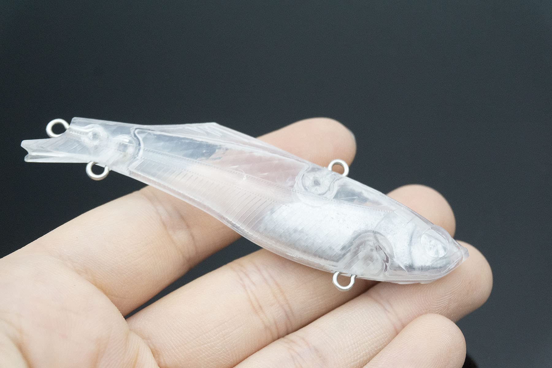 10PCS Unpainted VIB Lipless Sinking Fishing Pencil Lures 82mm 19.87g ABS Hard crankbait 8291 with Free Eye