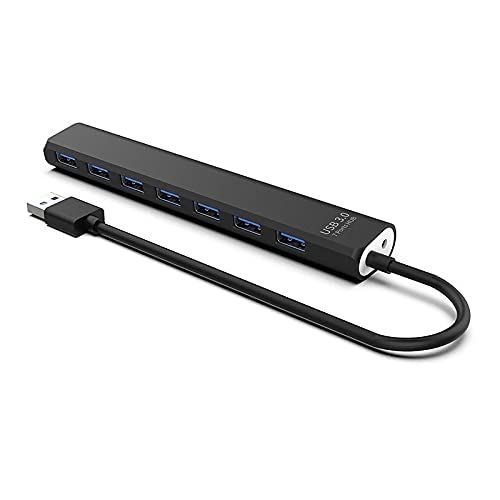 SHYPT USB 3.0 7-Port USB Hub High Speed 5Gbps 3.0 Hub Splitter USB-Hub for Laptop and Desktop