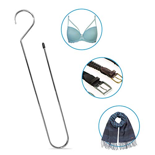 Bra Hanger - GYRLIE Cup Bra Hanger for Closet Organizer - Space Saving for 25+ Bras - Any Cup Size - Easy On/Off - Anti-Rust Hangers for Drying in Laundry Room or Bathroom and Closet Storage