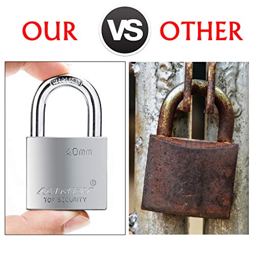 40mm Heavy Duty Lock Warehouse Waterproof Keyed Padlock High Security Padlock with 4 Keys