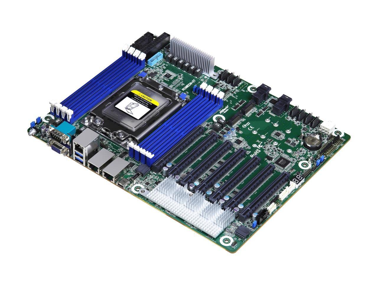 ASRock Rack ROMED8-2T Single Socket SP3 LGA 4094/ DDR4/ SATA3&USB3.1/ V&2GbE/ ATX Motherboard