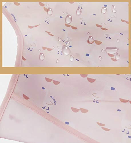6-42 Months Toddler Baby Sleeved Bibs Waterproof Eating and Painting Smock. JNINTH