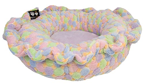 Bessie and Barnie Ultra Plush Ice Cream/ Lilac Deluxe Luxury Dog/Pet Lily Pod Bed Machine Washable