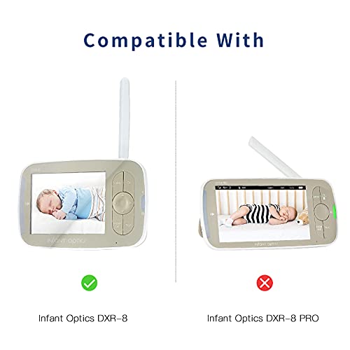 VOMENC Silicone Case for Infant Optics DXR-8 Video Baby Monitor 3.5" Display Only (Not Compatible with DXR-8 PRO) (Grey)