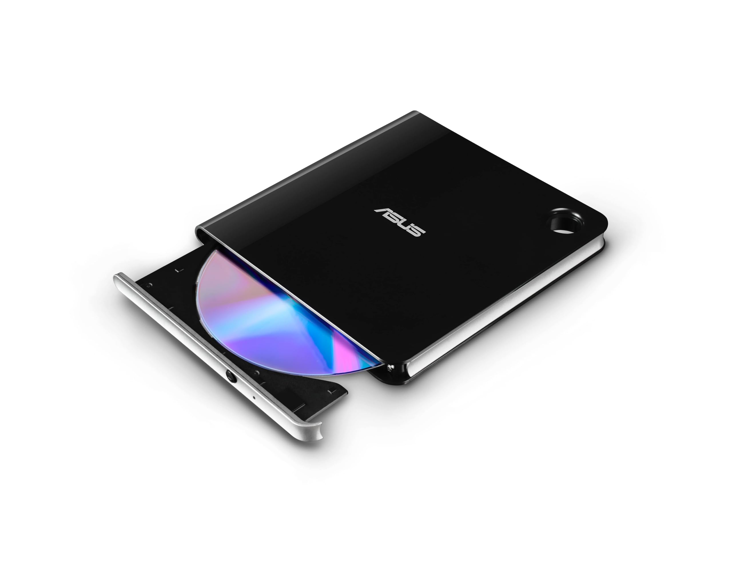 ASUS SBW-06D5H-U BDXL External Ultra Slim Blu-ray and MDisc Burner USB 3.1 USB-C 2 Cables Black