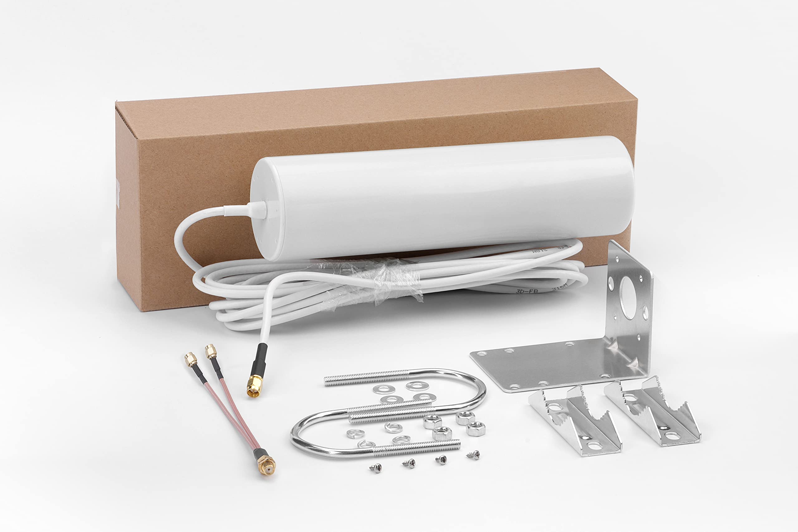 ZDTECH High Gain 10-12dBi External SMA Male/Dual SMA Male 3G 4G 5G LTE Omni Directional Outdoor Antenna for Mobile Cell Phone Cellular 4G/LTE/5G Router Modem Gateway(698-4000 MHz)