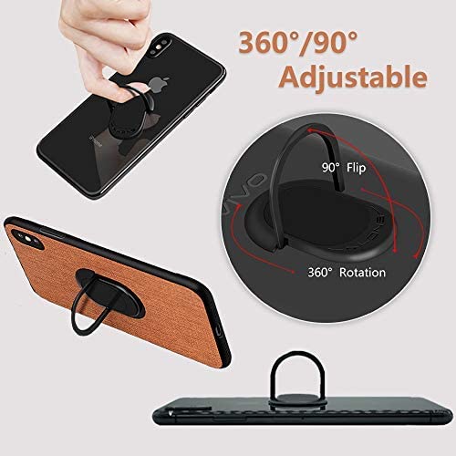 1PACK Cell Phone Ring Holder，Finger Ring Stand Universal 360 Degree Rotation Super-Thin Ring Grip Phone Case Ring for Magnetic Car Mount, All Smartphones and Tablets.