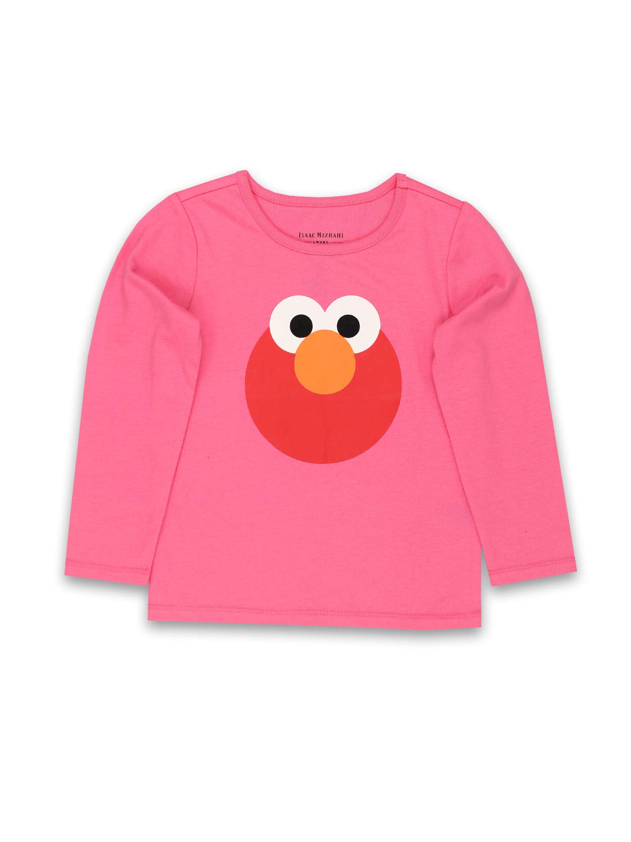 Isaac Mizrahi Loves Sesame Street Elmo Toddler Baby Long Sleeve T-Shirt Tee (2T, Pink)