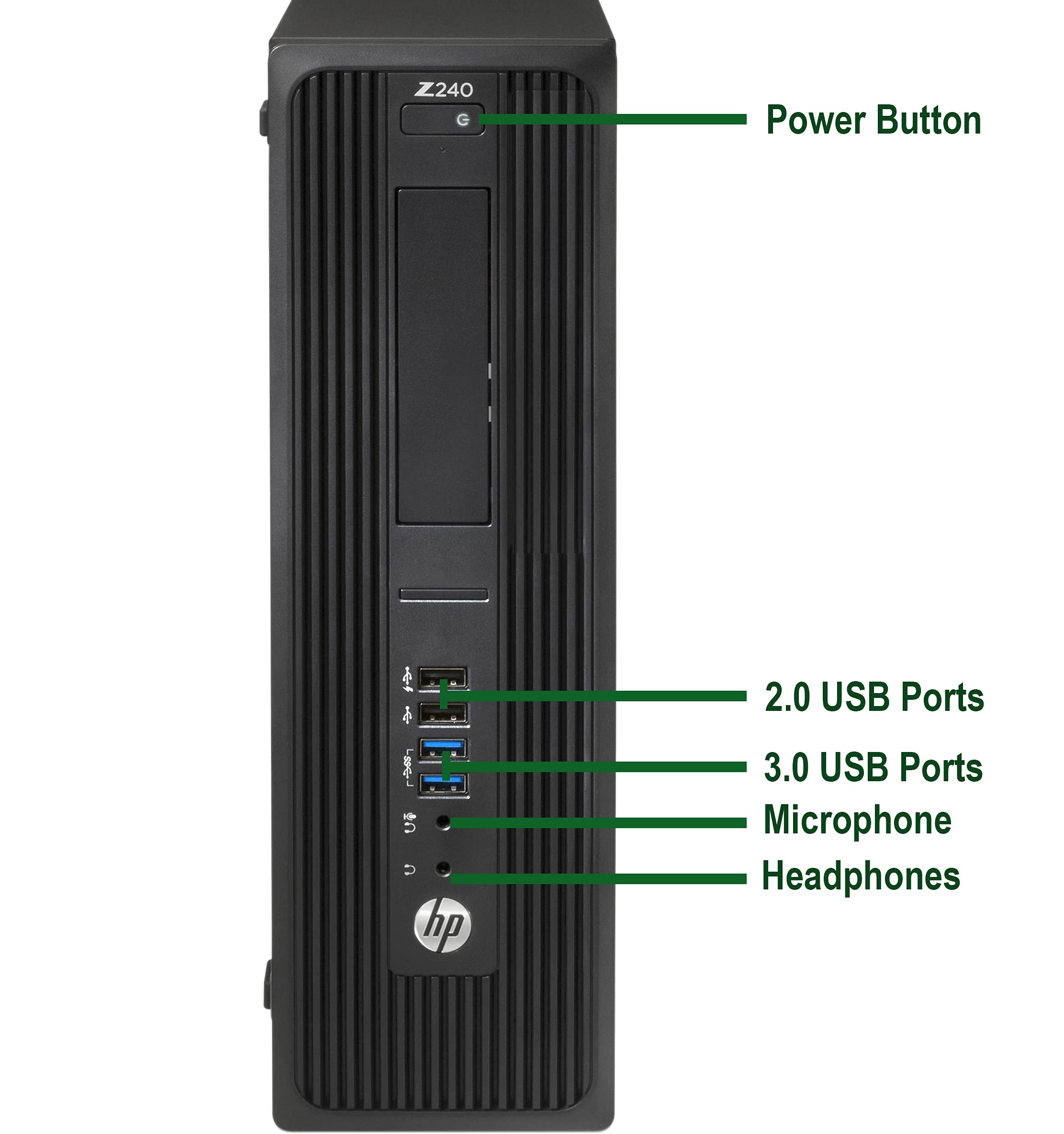 HP Z240 SFF Computer PC, Intel Core i5 6500 Processor, 16GB DDR4 Ram, 512GB NVMe SSD, WiFi | Bluetooth, Wireless Keyboard & Mouse, New Dual 23.8" Monitor, Win 10 Pro (Renewed)