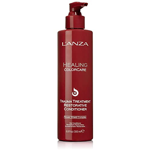 L'ANZA Healing ColorCare Trauma Treatment Restorative Conditioner, Extends Color Longevity, For Healthy and Vibrant Color with Split End Repair & Damaged Hair Treatment, Luxury Hair Care (6.8 Fl Oz)