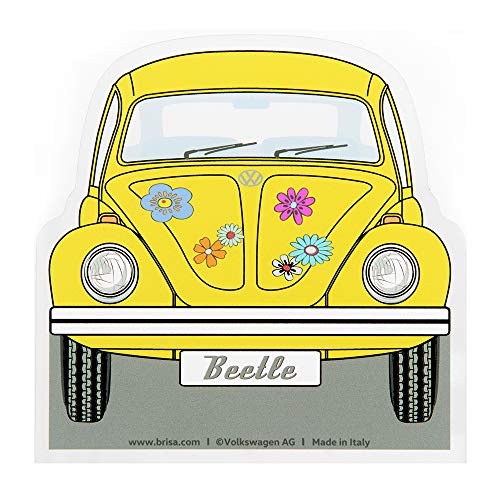 BRISA VW Collection - Volkswagen Beetle Car Bug Ice Scraper, Windscreen Scraper, Ice and Snow Remover, Winter Car Accessories (Yellow)