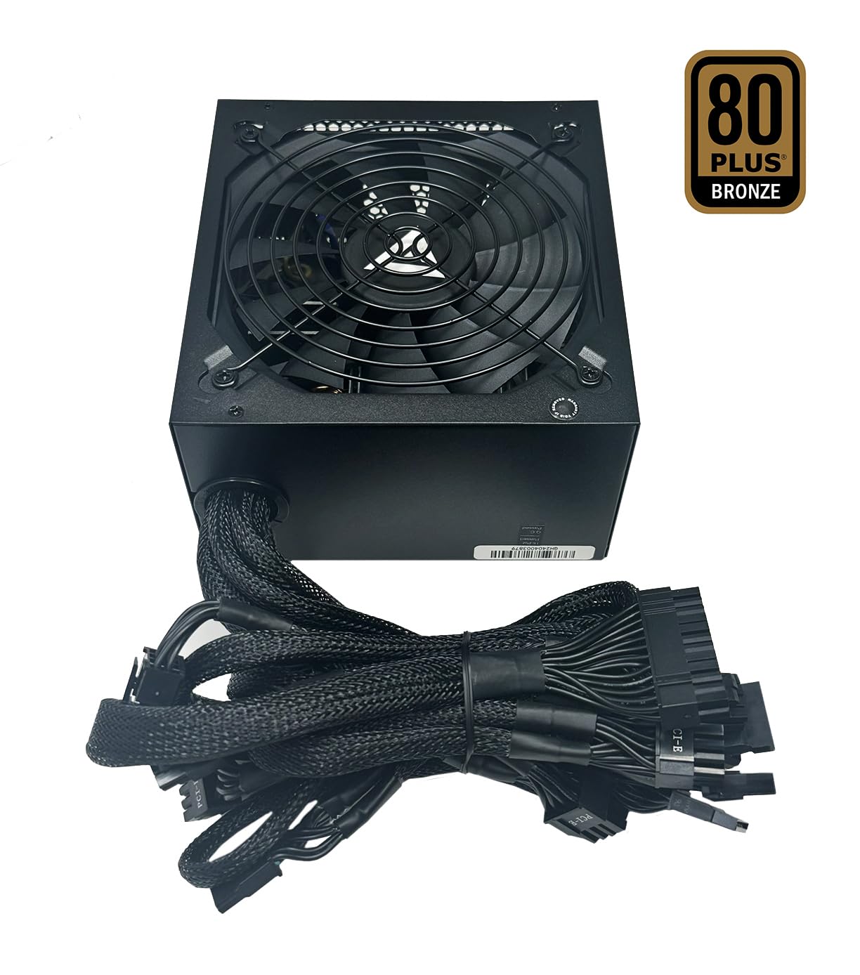 Apevia ATX-JP600W Jupiter 600W 80 Plus Bronze Certified Active PFC ATX Gaming Power Supply, Supports Dual/Quad Core CPUs, SLI/Crossfire/Haswell, 3 Year Warranty