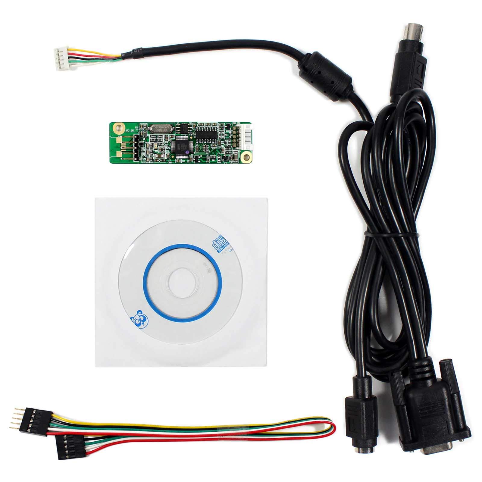 VSDISPLAY Resistive LCD Touch Panel Controller Resistive Touch Screen Driver (5-Wire RS232 kit)