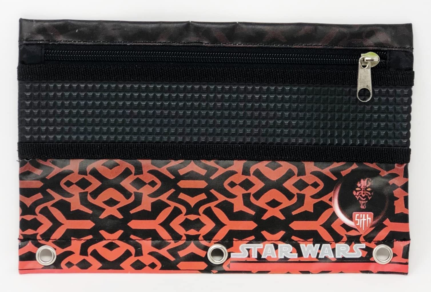 1999 Star Wars Darth Sith 3 Ring Binder Pencil Pouch Tote - 6.25" X 9.5"