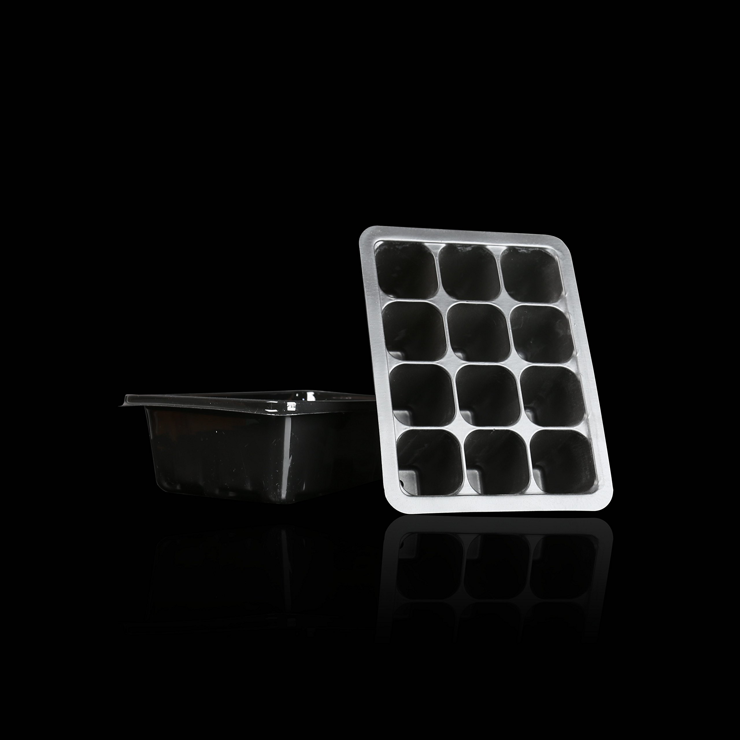 12 Grow Trays with Humidity Dome and Cell Insert - Mini Propagator for Seed Starting and Growing Healthy Plants - Durable, Reusable and Recyclable β 10 Pack β 120 Cells (12 Grow Trays)