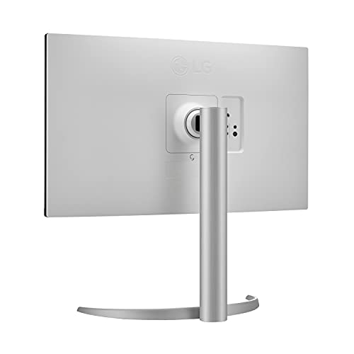 LG 27UP650-W Monitor 27β UHD (3840 x 2160) IPS Display, VESA DisplayHDR 400, DCI-P3 95% Color Gamut, 3-Side Virtually Borderless Display, Height/Pivot/Tilt Adjustable Stand β Silver