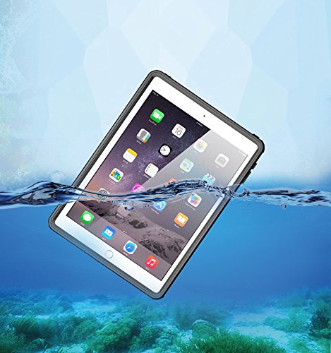 AICase iPad Pro 9.7/iPad Air 2 2014 IP68 Waterproof, 360 Degree All Round Protective Ultra SlimDust/Snow Proof with Lanyard