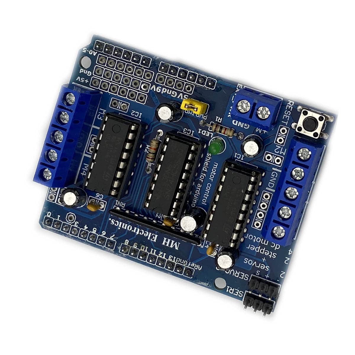 Kiro&Seeu L293D DC Motor Drive Shield Stepper Motor Drive Shield Expansion Board Compatible with Arduino Duemilanove Raspberry Pi