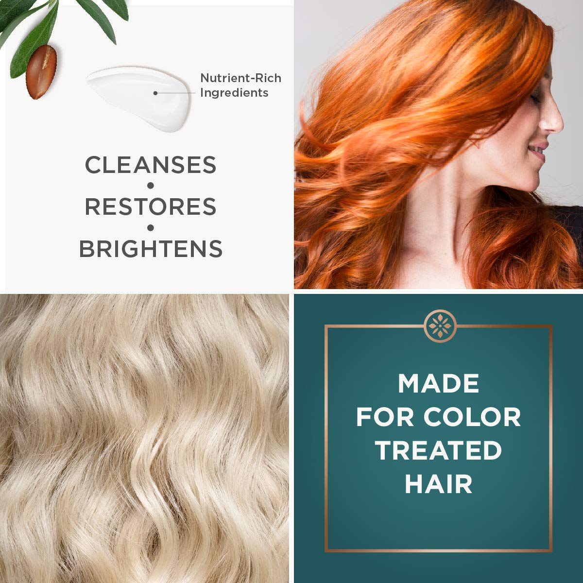 Argan Magic Color Care Shampoo β Gently Cleanses & Restores Color Treated Hair | Hydrates & Helps Color Last Longer | Infused with Keratin & Botanical Extracts | Made in USA | Paraben Free (32 oz)