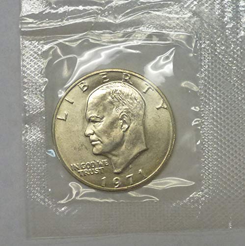 1971 S Eisenhower IKE 40% Silver Dollar Uncirculated in Blue Package