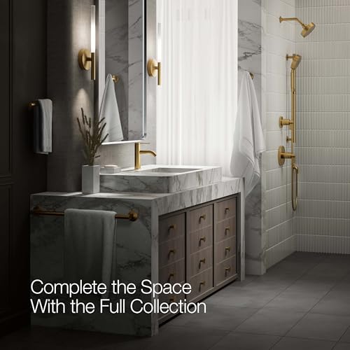 Kohler 77958-4A-2MB Components Plumbing Fixtures, Vibrant Brushed Moderne Brass