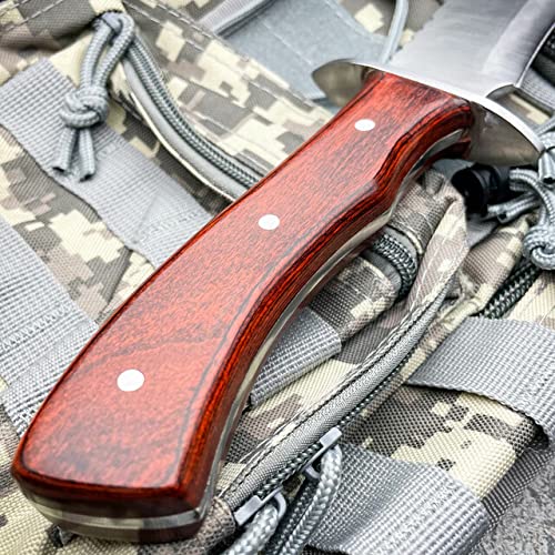 15" Full Tang TRACKER TACTICAL Hunting Rambo Fixed Blade Camping Knife