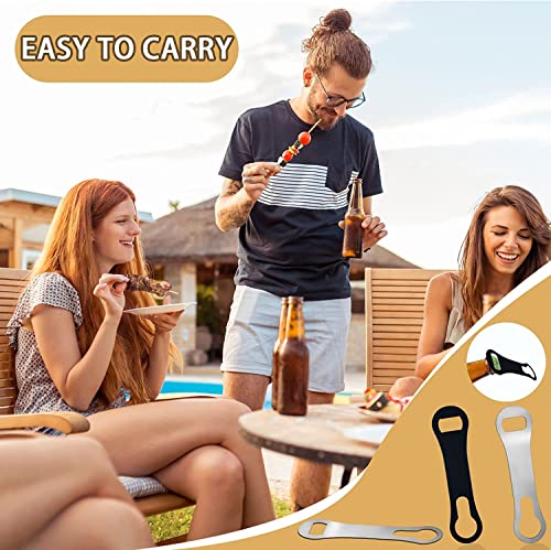 2-in-1 Bottle Opener Thickened Stainless Steel Beer Bottle Opener and Wine Opener Bartender Accessories 3pcs