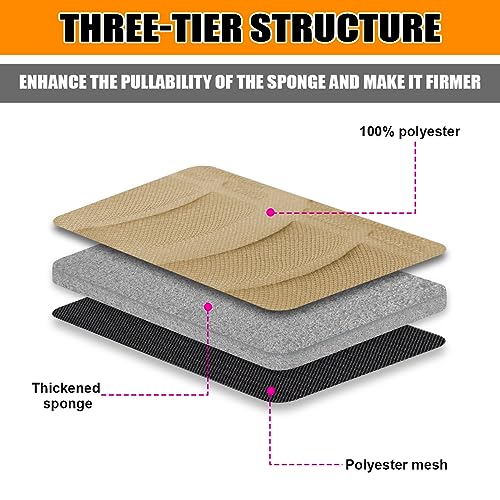 2PCS Car Seat Covers for Front Seats, Breathable Waterproof Polyester Split Automotive Cushion Cover, Vehicle Seat Protectors Driver Interior Accessories Universal for Most Cars, SUV (Beige/Front)