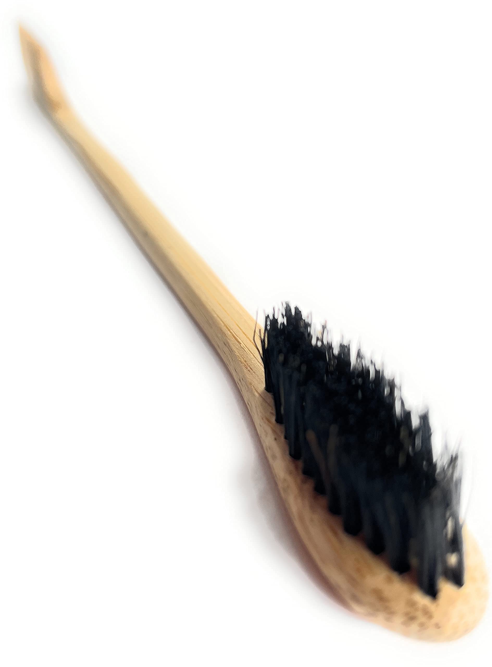 Sapling Mustache Brush & Comb (2-pack) from Green Beard Grmng - Boar Bristle & Bamboo
