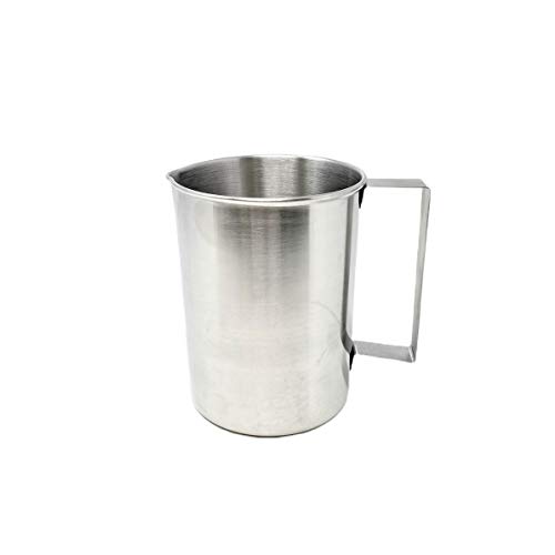 Edu-Labs Stainless Steel Lab Beakers, Griffin-Style (2000 mL)