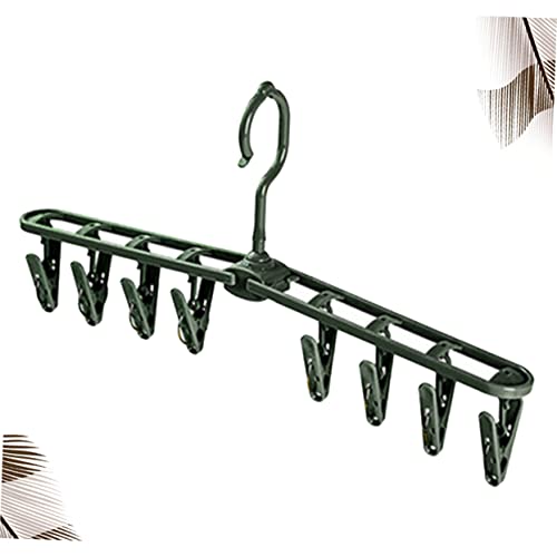 2pcs Collapsible Hangers c fold Towels Collapsible Laundry Drying Rack Foldable Clip Drip Hanger Clothes Drying Racks Folding Drying Rack Socks Holder Multi-Purpose Hanger Bra Clip