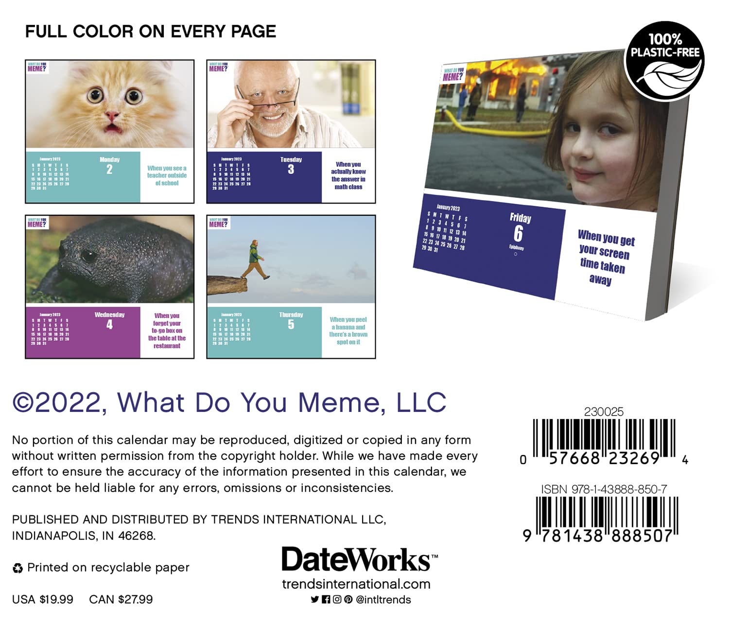 2023 What Do You Meme? Day-at-a-Time Box Calendar