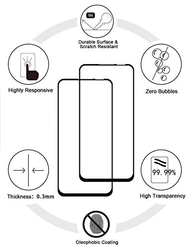 EasyLifeGo for Huawei P40 lite/Huawei Nova 7i Kickstand Case with Tempered Glass Screen Protector [2 Pieces], Hybrid Heavy Duty Armor Dual Layer Anti-Scratch Case Cover, Blue