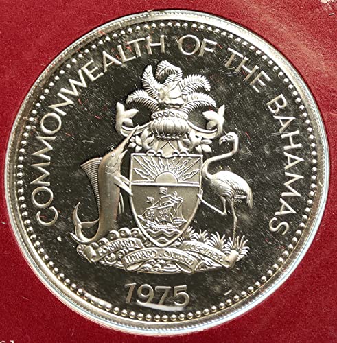 1975 BS 1975 The BAHAMAS Independence Flowers VINTAGE Old 10 Dollars Good Uncertified