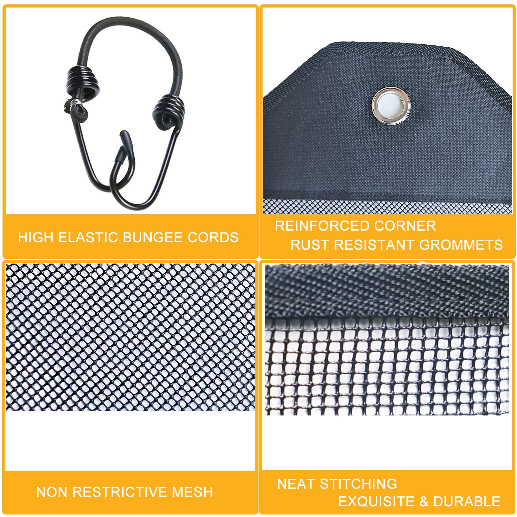 Air Conditioner Covers for Outside Units, Durable Leaf Guard Mesh Ac Cover for Outside Unit All Season Universal Condenser Heat Pump Cover for Outdoor Central AC Defender Set (36" x 36")
