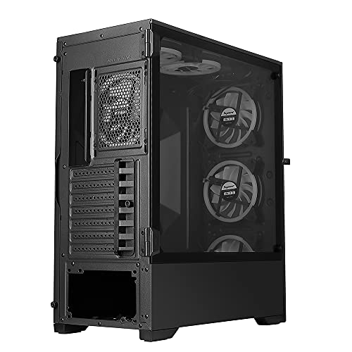 Bgears b-Voguish-RGB Gaming PC ATX case, Include: 6 x 120mm ARGB Fans, 1 x 10 Fans Controller, 1 x Remote Controller, USB3.0, Support up to EATX Motherboard, Support Graphic Card up to 380mm Long